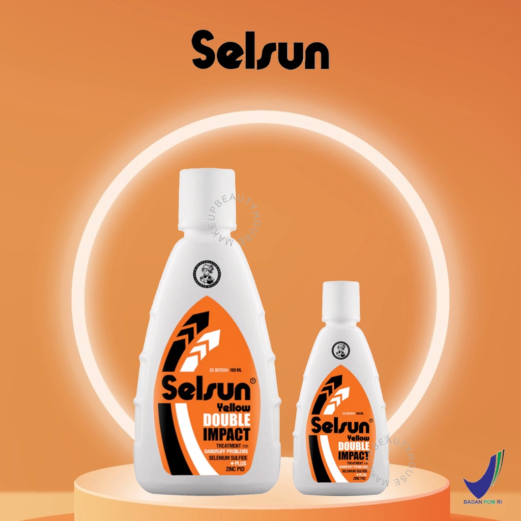 Jual SELSUN Yellow Double Impact Anti Dandruff Shampoo 50ml/100ml ...