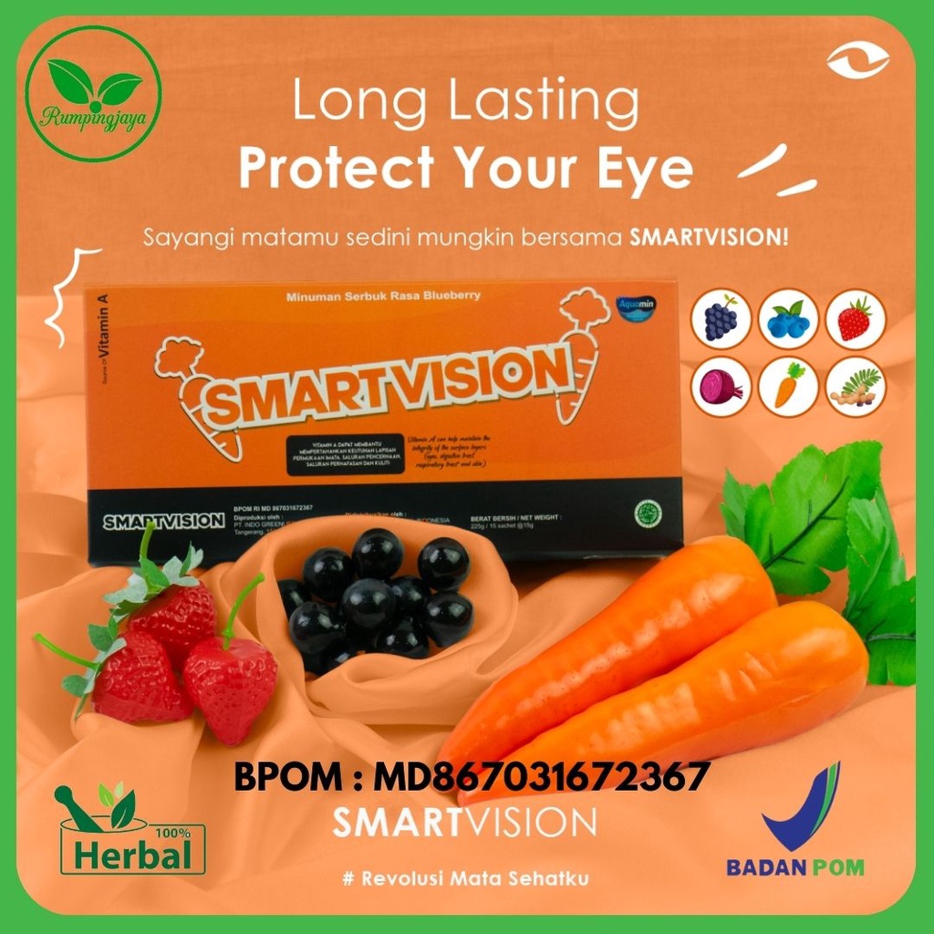 Jual Smart Vision Suplemen Mata Minus Silinder Plus BPOM | Shopee Indonesia