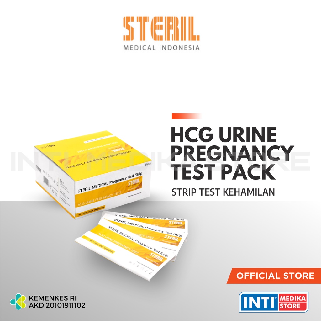 Jual STERIL - Strip Test Kehamilan | hCG Urine Pregnancy Test Pack ...