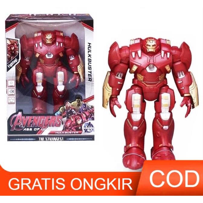 Jual Mainan Anak Avenger Mainan Robot Iron Man Hulkbuster Age OF Ultron ...