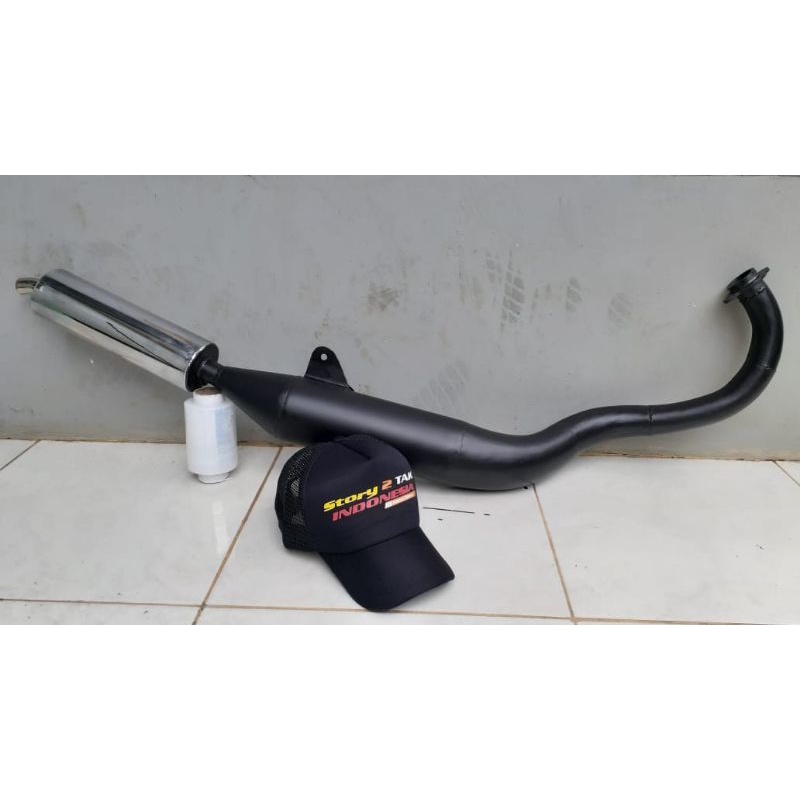 Jual Kenalpot Knalpot Standar Racing spek PRO untuk RXZ, RZR 135cc lokal produk material plat ...