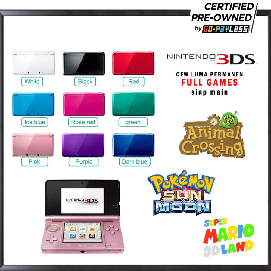 Jual [PRE-OWNED] Nintendo 3DS Full Games by GoPayLess | Shopee Indonesia