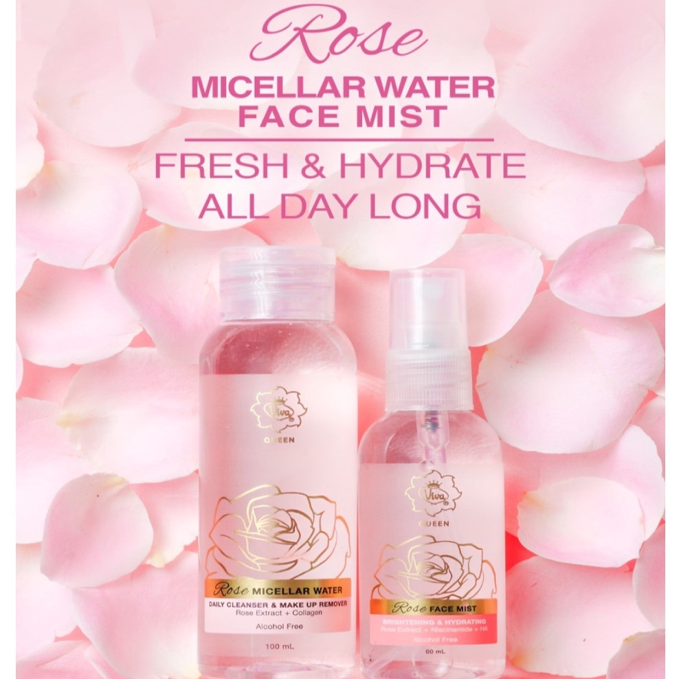 Jual Viva Queen Micellar Rose Water Daily Cleanser & Make Up Remover ...