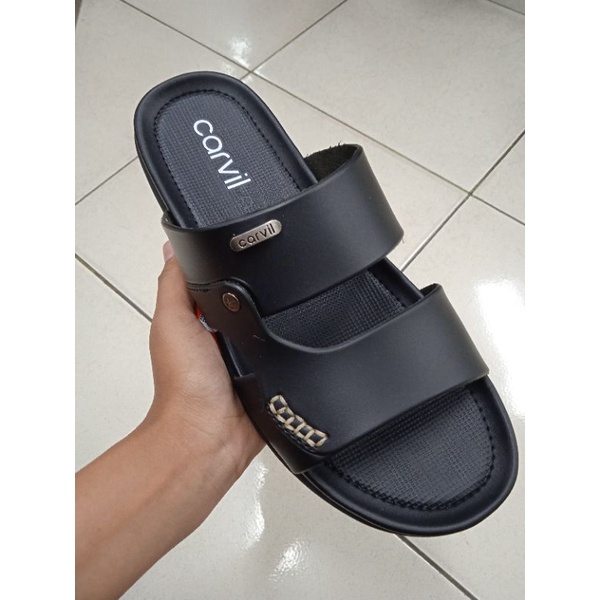Jual SANDAL CARVIL REVINO-02 M Black (Original) | Shopee Indonesia