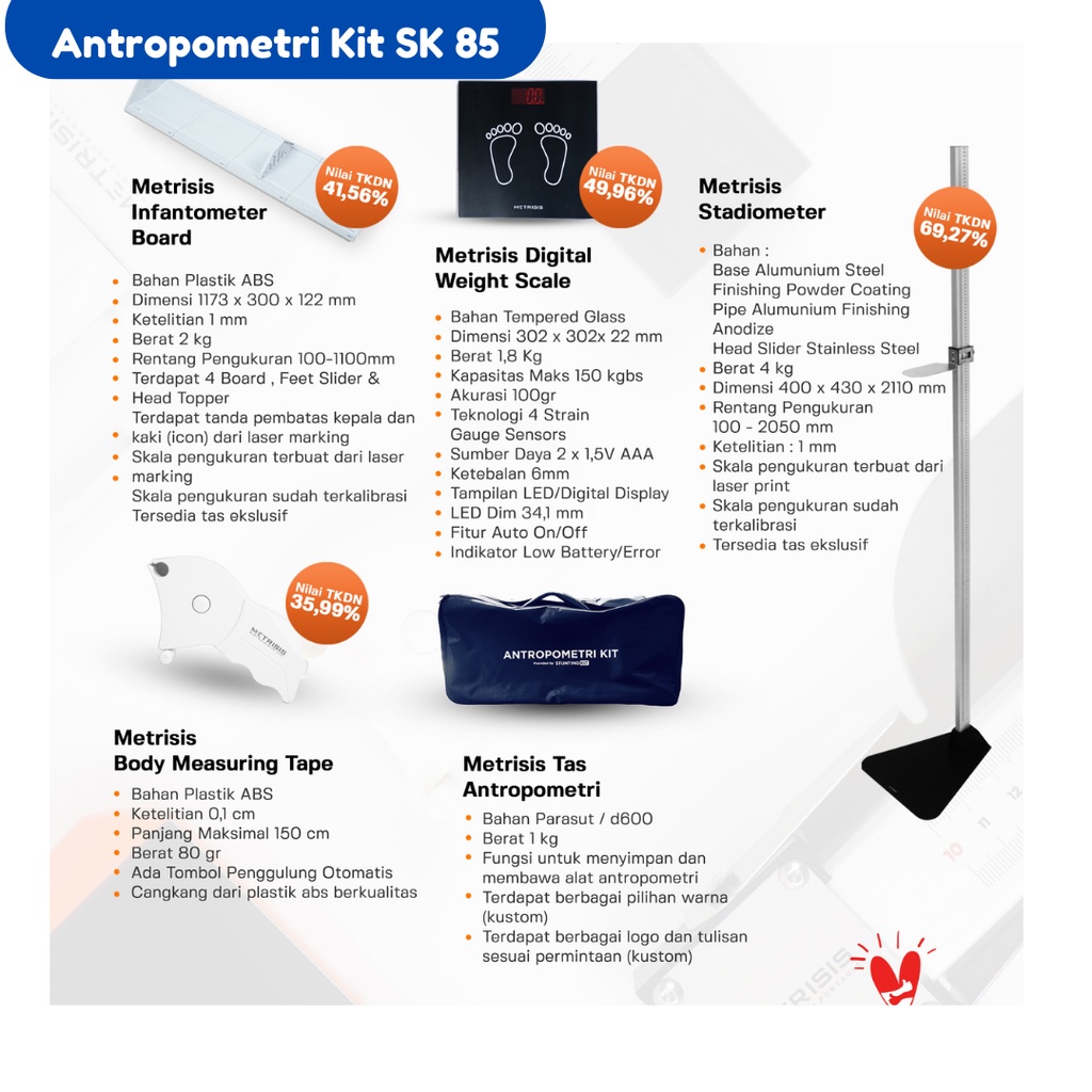 Jual Antropometri Kit SK 85 dari Metrisis SOLO ABADI | Shopee Indonesia
