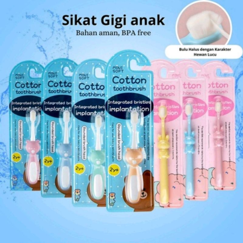 Jual Sikat gigi anak cutton mini soft toothbrush kids sikat gigi anak ...