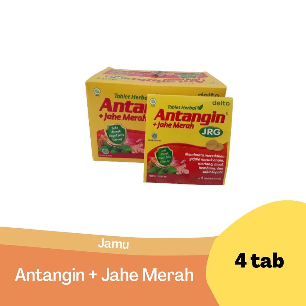 Jual Antangin JRG Tablet 1 strip isi 4 tablet | Shopee Indonesia