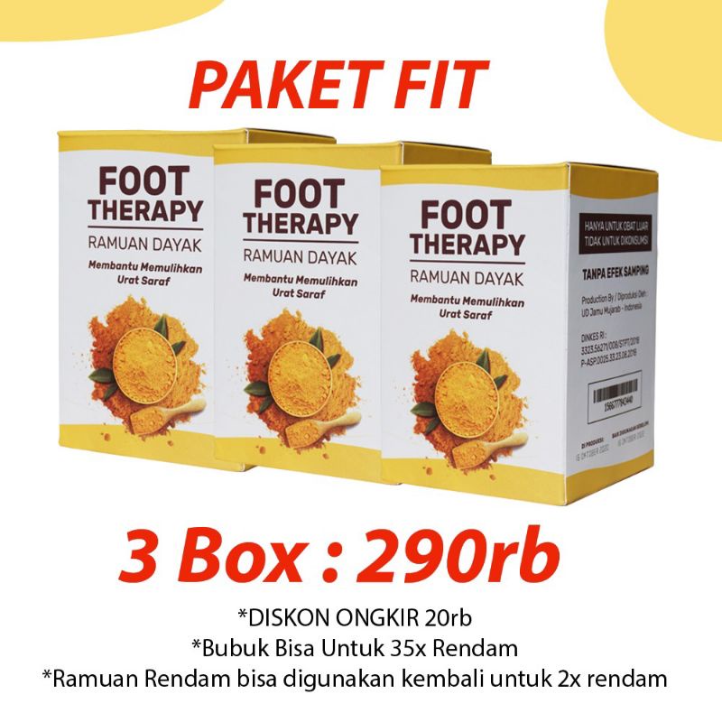 Jual PAKET FIT 3 BOX FOOPY Foot Therapy Ramuan Dayak Herbal Terapi ...