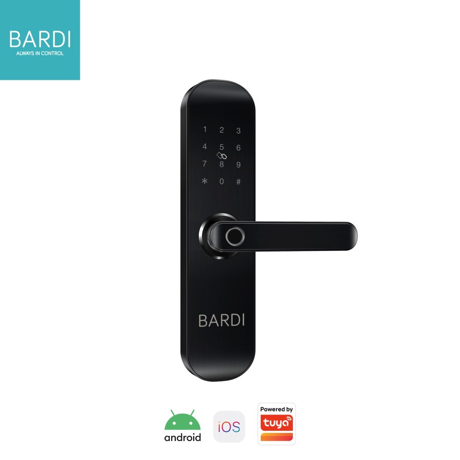 Jual Bardi Smart Home Door Lock Handle RFID-Fingerprint Waterproof IP54 CBG | Shopee Indonesia