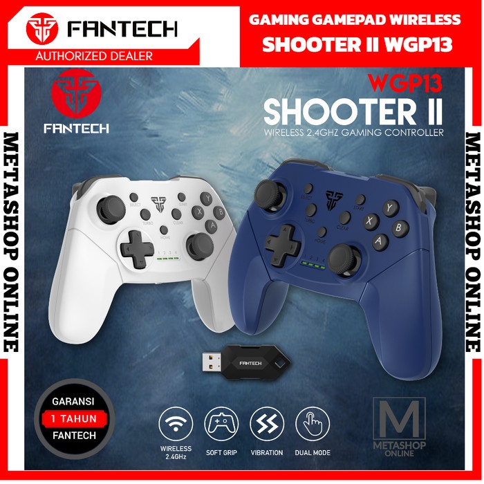 Jual Fantech SHOOTER II WGP13 Wireless Controller Gamepad USB PC PS ...