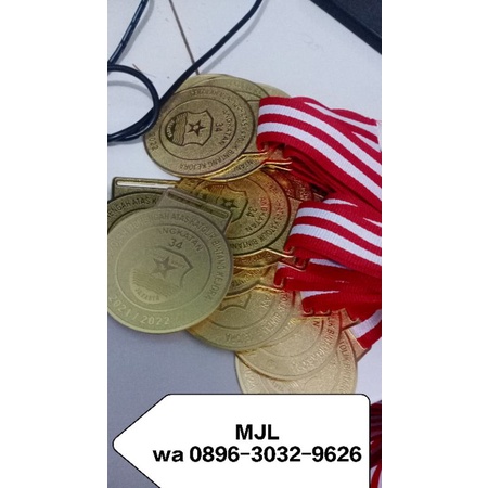 Jual medali logam Kuningan emas perak perunggu/medali murah/medali ...