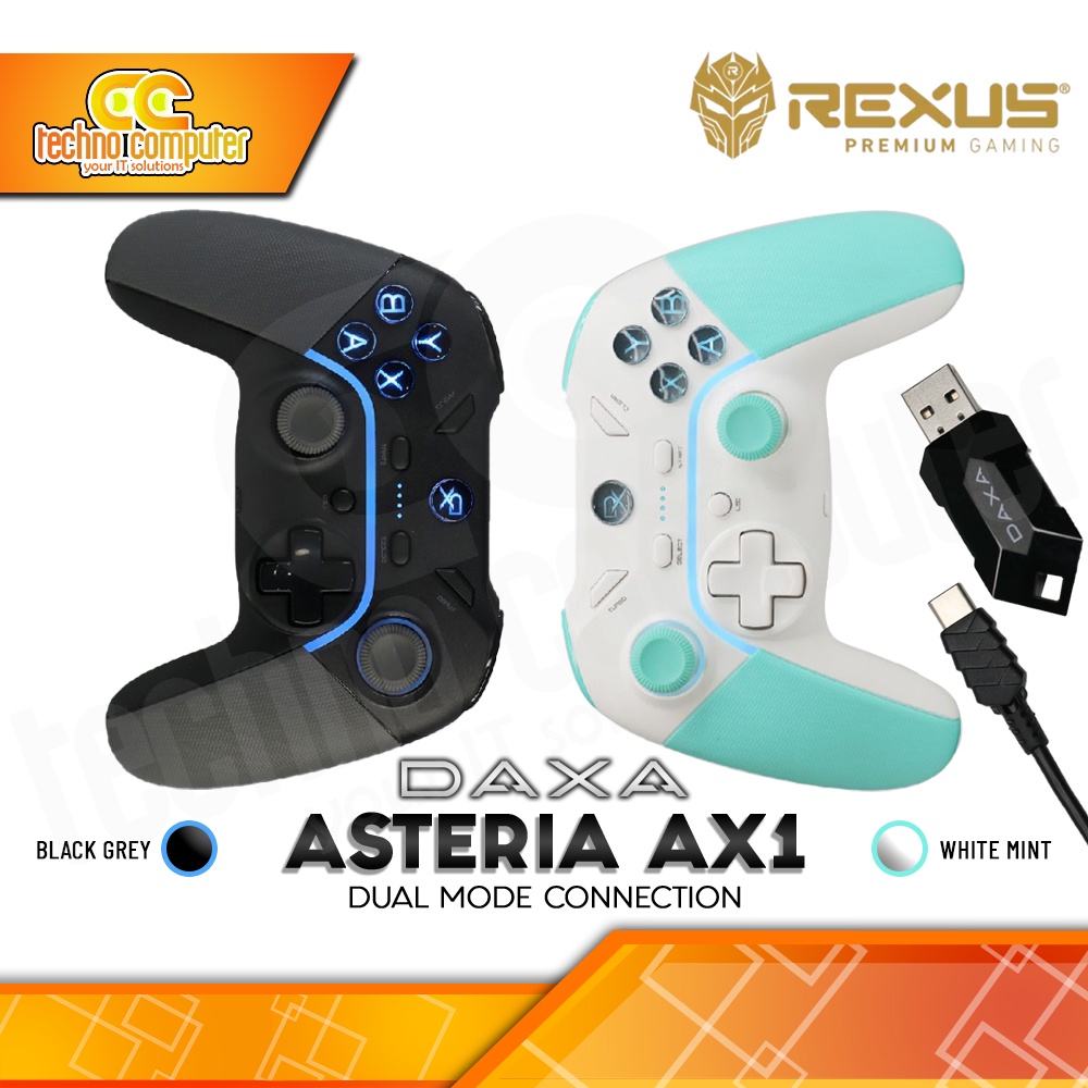 Jual GAMEPAD REXUS DAXA ASTERIA AX1 Wireless Wired Dual Connection | Shopee Indonesia