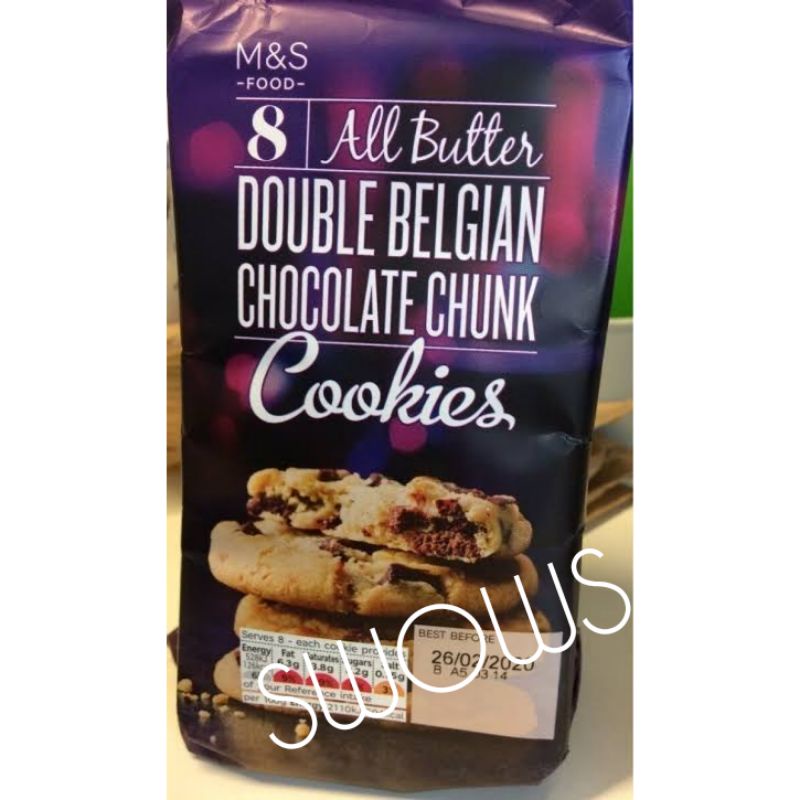 Jual M&S MARK MARKS & AND SPENCER ALL BUTTER DOUBLE BEGIAN CHOCOLATE ...