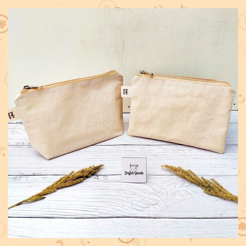 Jual POUCH DOMPET KANVAS POLOS TEBAL | Shopee Indonesia
