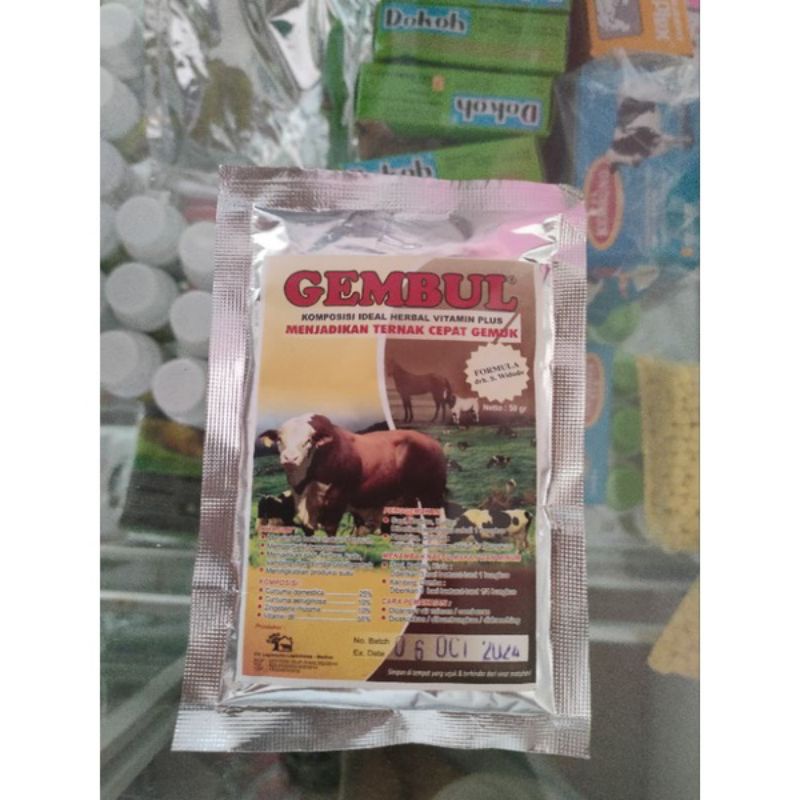 Jual Gembul Vitamin Jamu Penggemuk Hewan Ternak Sapi Kuda Domba Kambing ...