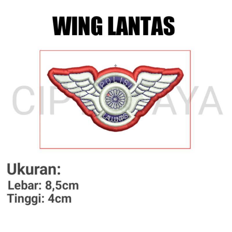Jual Bordir timbil wing lantas | Shopee Indonesia