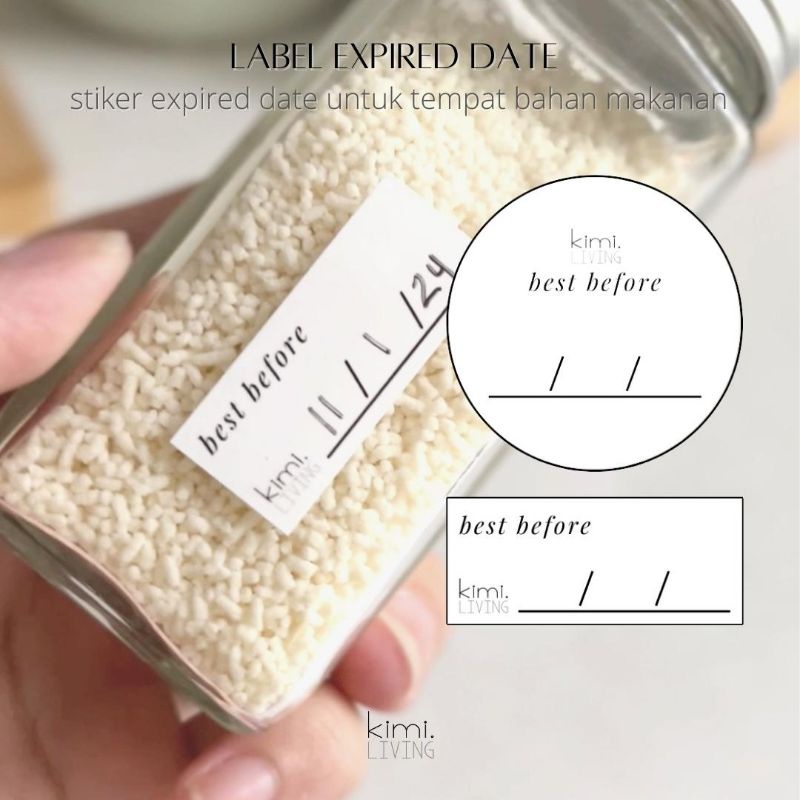 Jual KIMI LIVING - STICKER / LABEL Penanda EXPIRED DATE untuk TOPLES ...