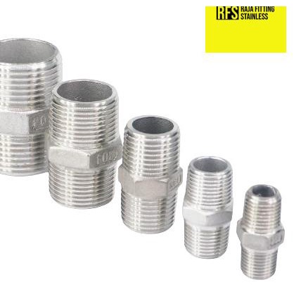 Jual Double Nipple/Nepel Stainless steel 2"(inch) | Shopee Indonesia