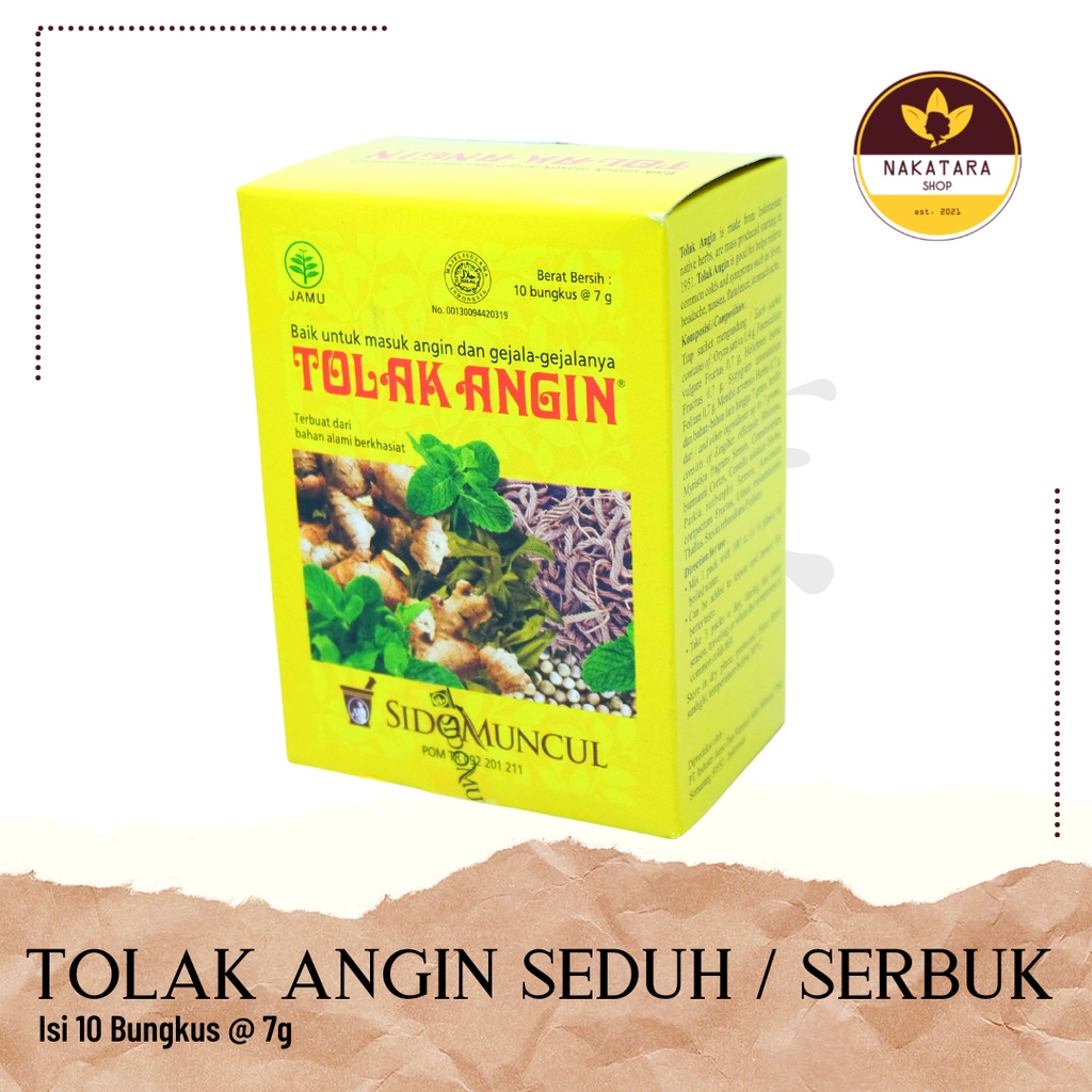 Jual Jamu Tolak Angin Serbuk isi 10 Sachet @7 Gram | Shopee Indonesia