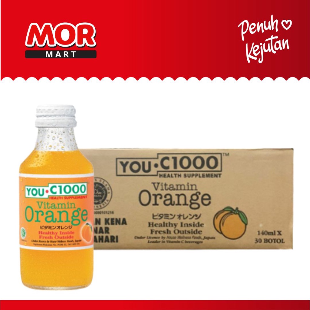 Jual YOU C1000 Vitamin Drink Jeruk Orange 140ml Dus 30 Pcs - KHUSUS INSTAN | Shopee Indonesia