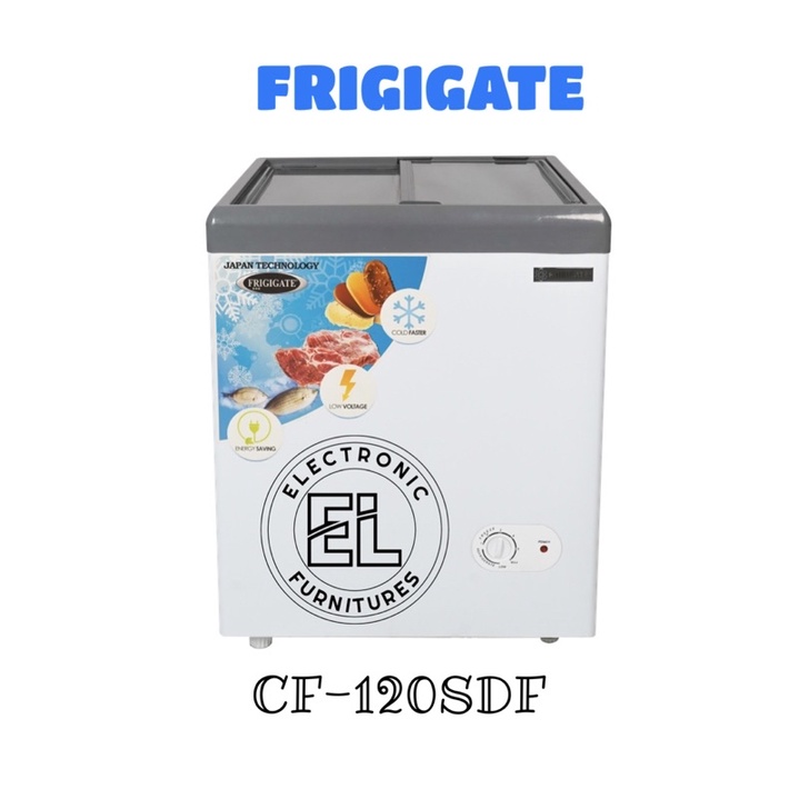 Jual CHEST FREEZER Frigigate CF-120SDF 100Liter Sliding Door Frozen ...