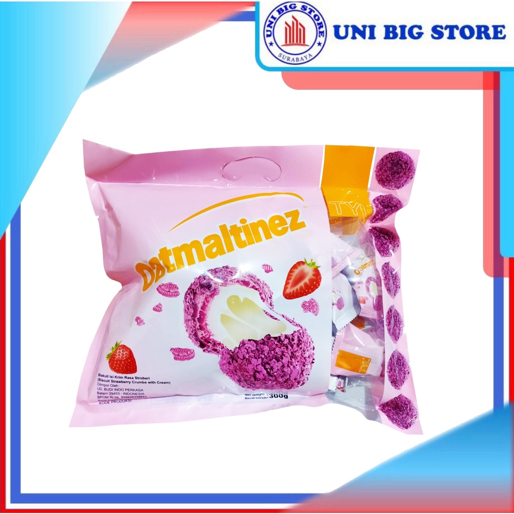 Jual TYL Oatmaltinez Oat Cream Wafer Strawberry 300 gr Cereal Bar Krim ...