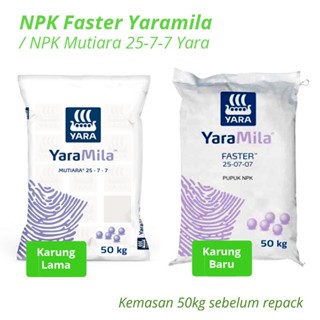 Jual Pupuk NPK 25-7-7 1kg YARAMILA FASTER Repack - Penyubur / Pemacu ...