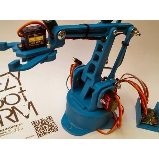 Jual Robotic Robot Arm Tangan Lengan Include 4x Servo 9g 4 Dof 3D ...