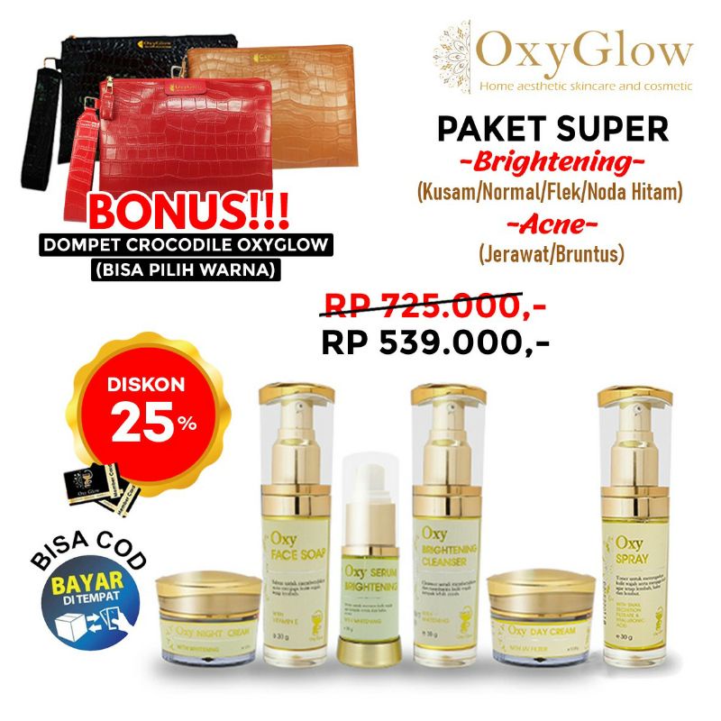 Jual PAKET SUPER WHITENING OXY NORMAL | Shopee Indonesia