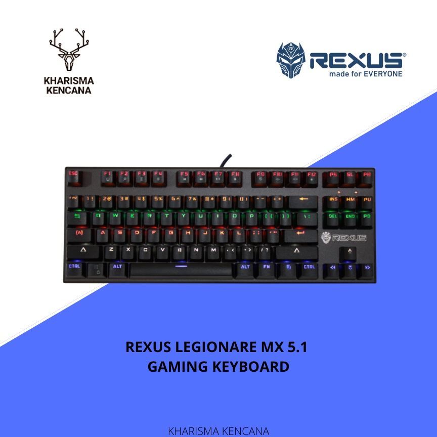 Jual REXUS LEGIONARE MX 5.1 GAMING KEYBOARD | Shopee Indonesia