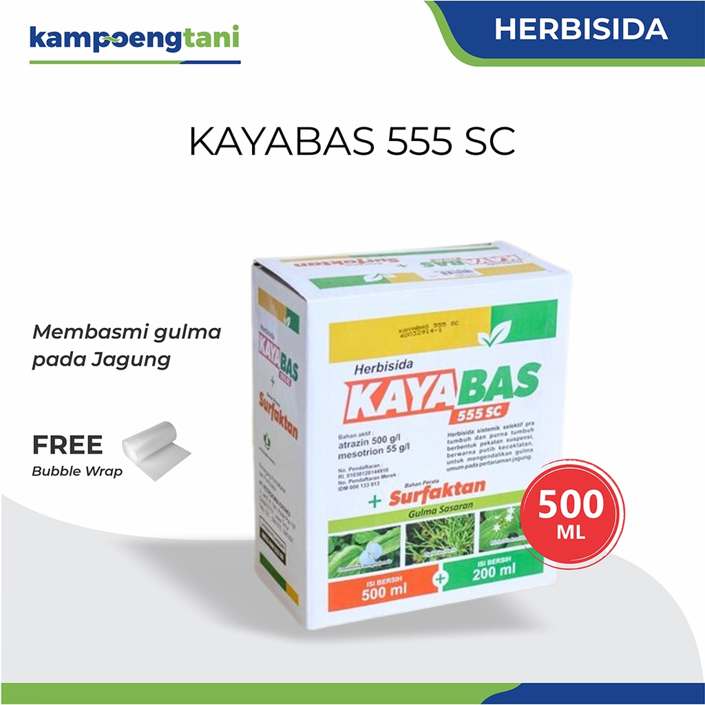 Jual Kayabas 555SC 500ml Herbisida Selektif Racun Pembasmi Gulma Rumput pada Jagung | Shopee ...