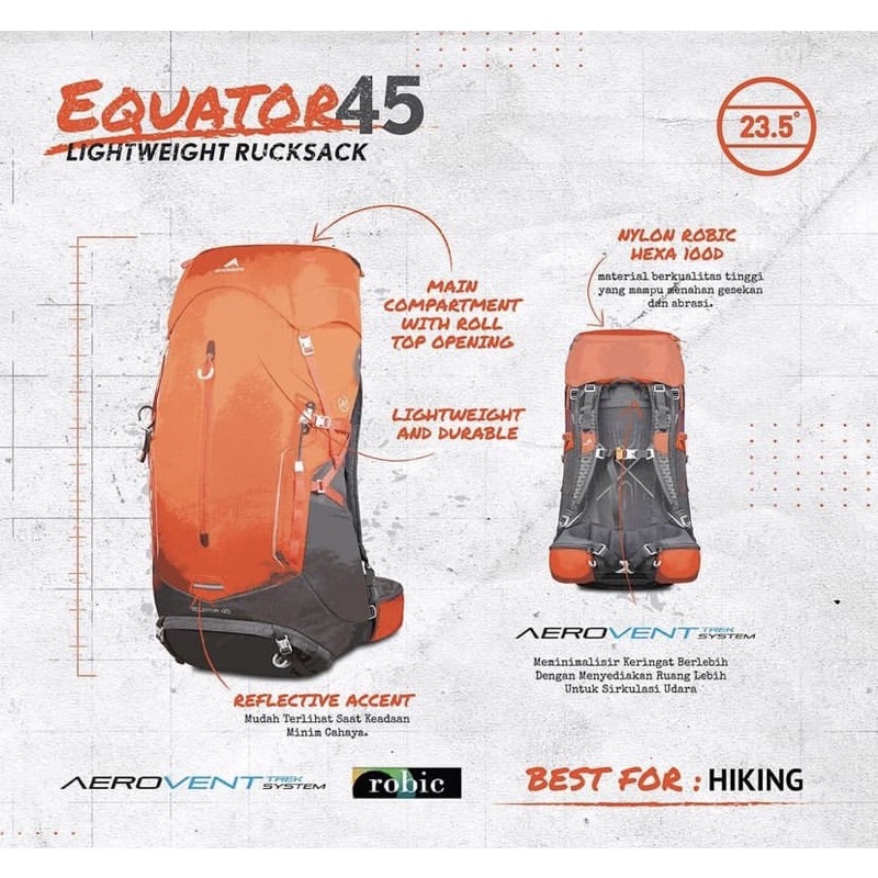 Jual CARRIER EIGER EQUATOR 45L | Shopee Indonesia