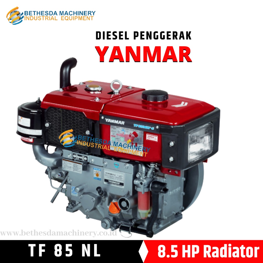Jual Mesin Diesel Penggerak 8.5 HP Yanmar Type TF 85 NL Radiator Lampu | Shopee Indonesia