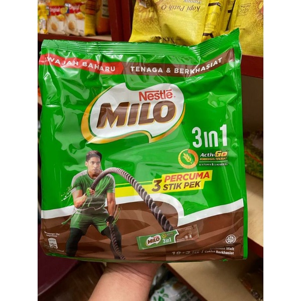 Jual Milo 3in1 Malaysia Halal (18 sachet) | Shopee Indonesia