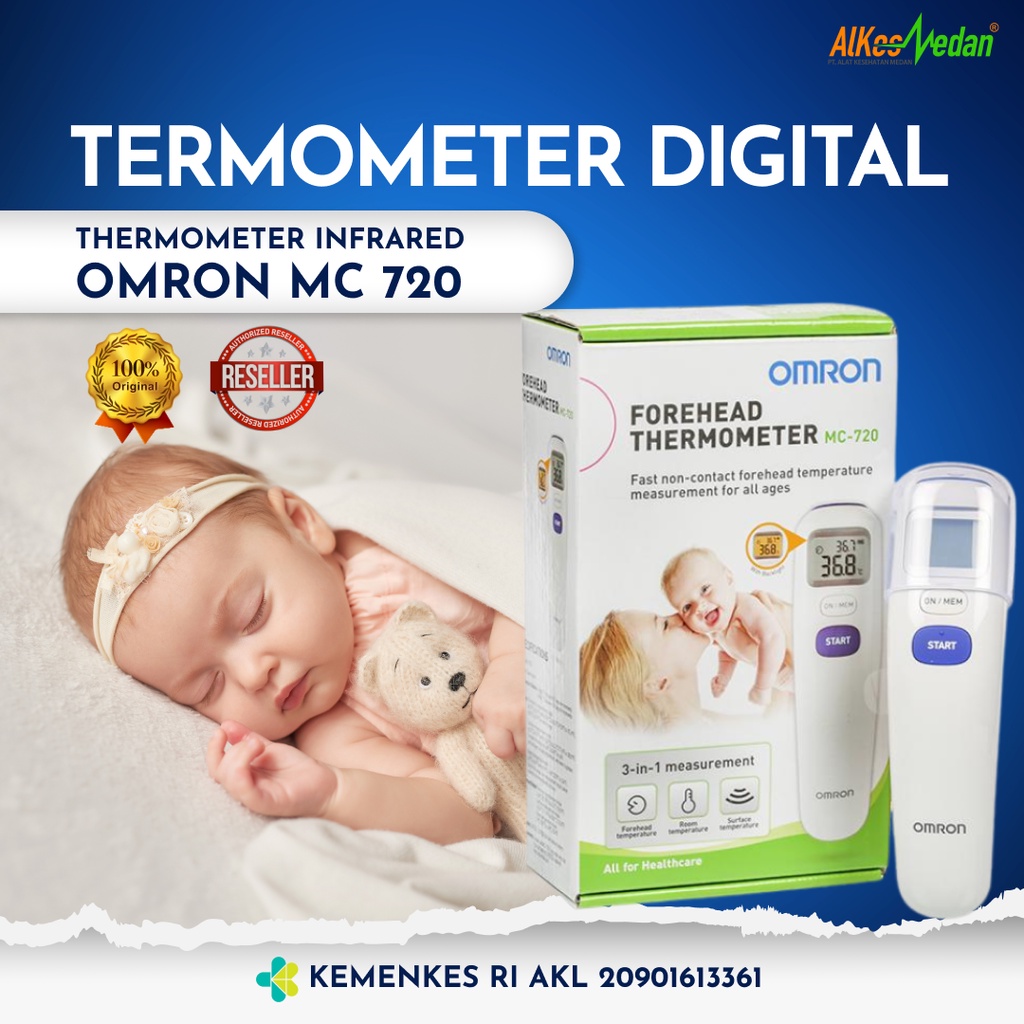Jual THERMOMETER INFRARED OMRON MC 720 / TERMOMETER DIGITAL DAHI MC720 ...