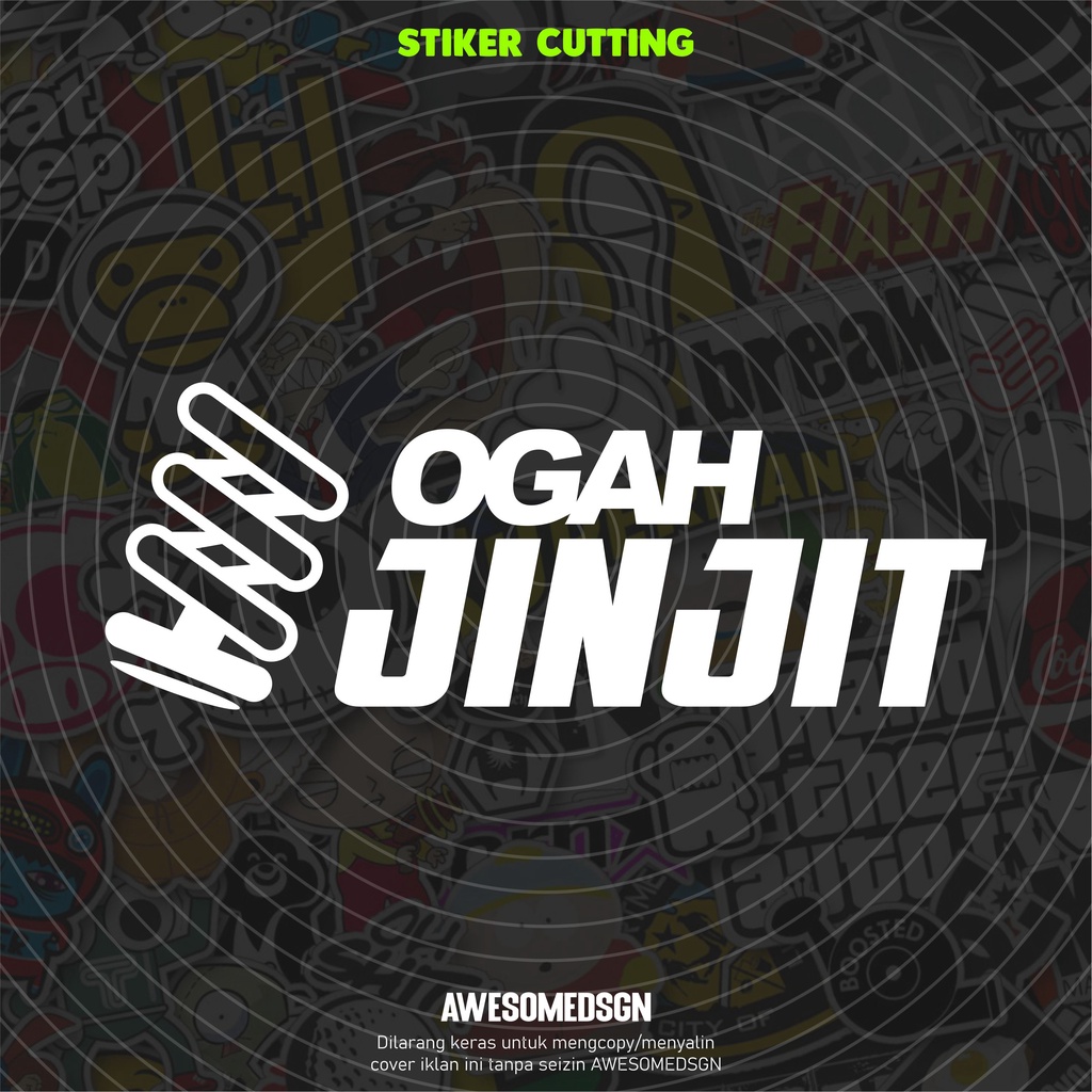 Jual STIKER STICKER CUTTING OGAH JINJIT | Shopee Indonesia