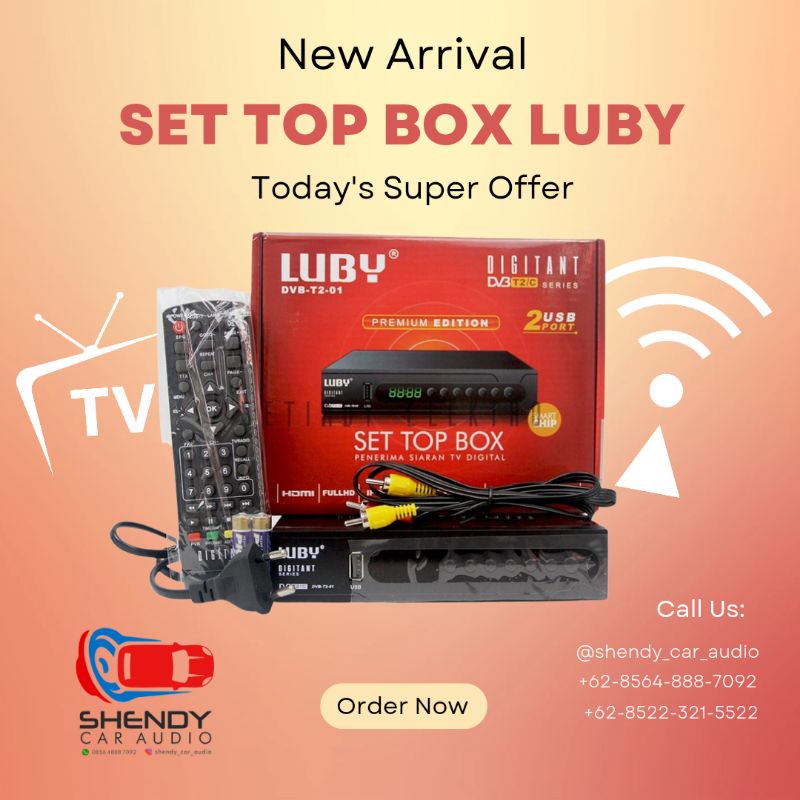 Jual STB Luby SET TOP BOX Luby tipe DVB-T2-02 Penerima Siaran TV Digital | Shopee Indonesia