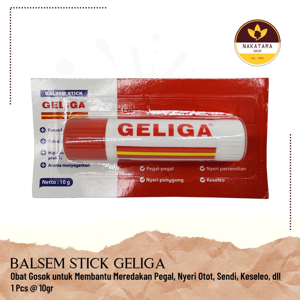 Jual GELIGA BALSEM STICK ORIGINAL UKURAN 10G | Shopee Indonesia