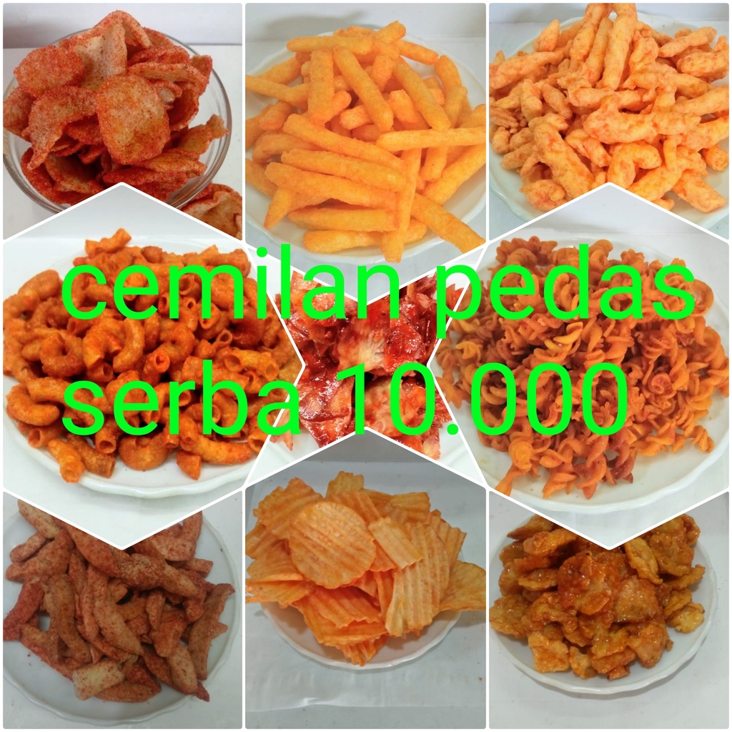 Jual Cemilan pedas serba sepuluh ribu/Snack pedas serba 10.000 | Shopee ... Jual Cemilan pedas serba sepuluh ribu/Snack pedas serba 10.000 | Shopee ...