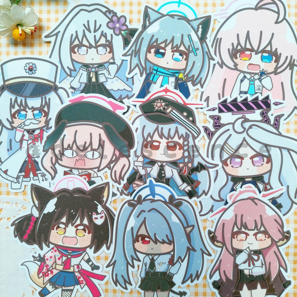 Jual Blue Archive Glitter Sticker by Adelescence | Azusa Koharu Izuna ...