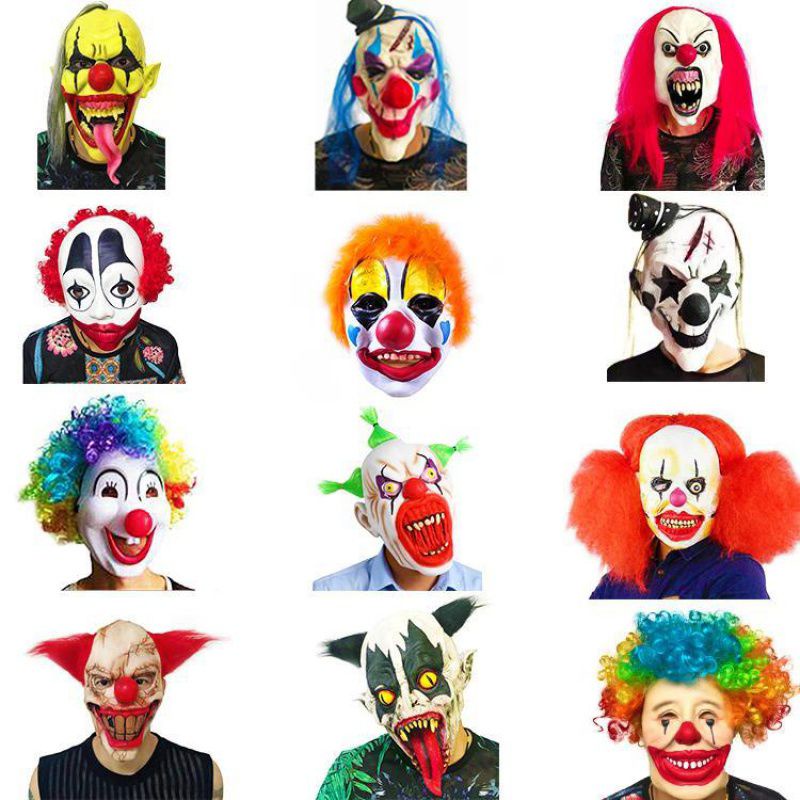 Jual topeng badut lucu seram prank Halloween random | Shopee Indonesia