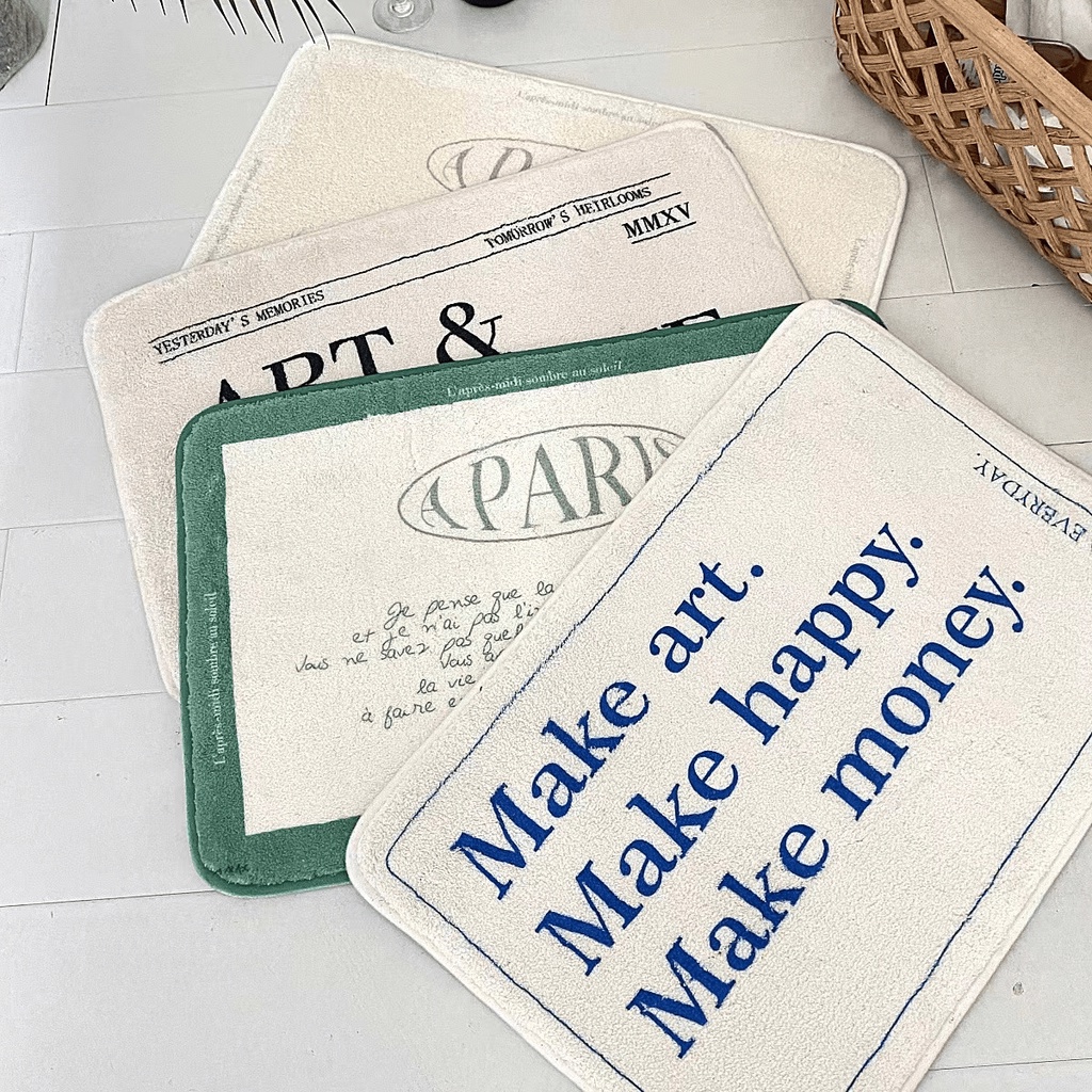 Jual Aesthetic Floor Mat/Keset Kaki Estetik/Keset Anti Slip/Keset ...