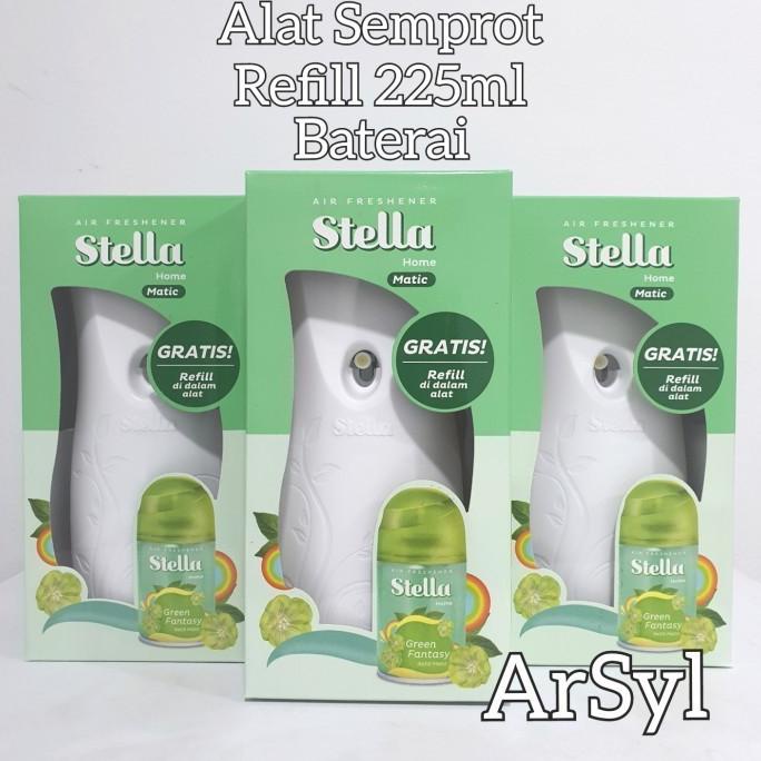 Jual Stella Matic Alat Semprot Pengharum Ruangan Otomatis - Green ...