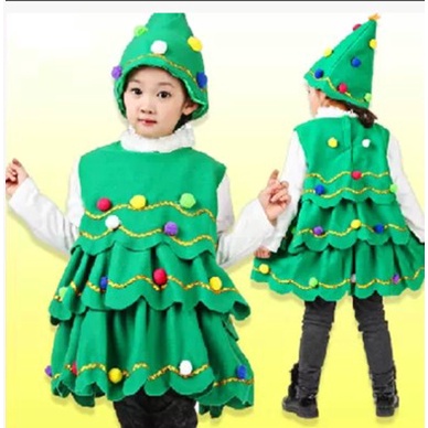 Jual PAKAIAN KOSTUM POHON NATAL UNTUK ANAK PEREMPUAN SINTERKLAAS ...