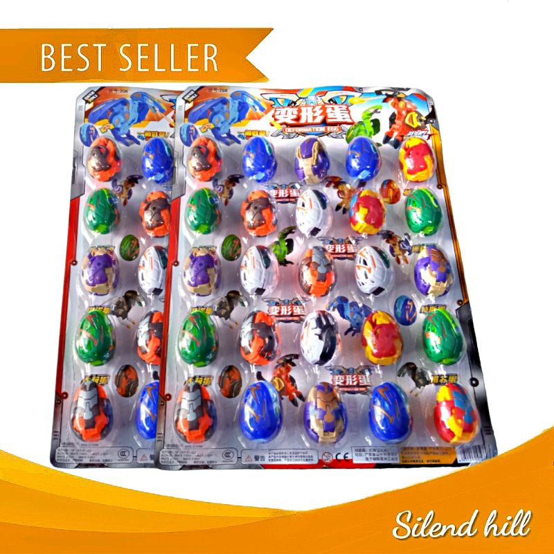 Jual mainan egg telur dinosaurus robot DIY edukasi anak telur naga 1 ...