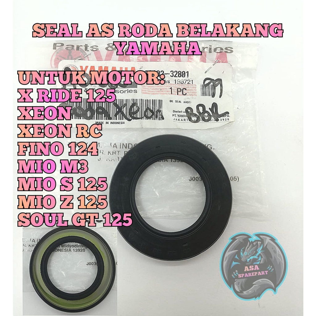 Jual SEAL AS RODA BELAKANG KUALITAS ASLI ORIGINAL YAMAHA MIO M3 , MIO S , MIO Z , XEON , XEON RC ...