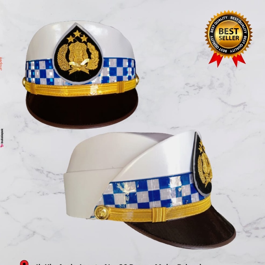 Jual Topi PET POLANTAS desain baru untuk PAMA POLWAN Bagus dan Murah ...