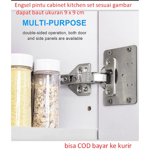 Jual Engsel pintu cabinet kitchen set sesuai gambar dapat baut ukuran 9 ...