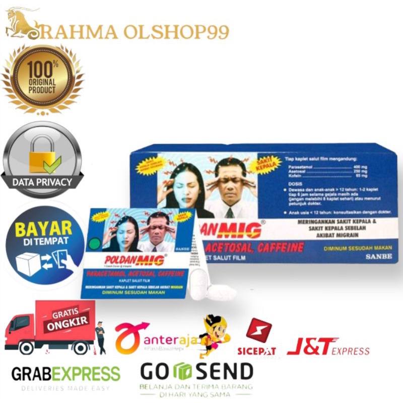 Jual POLDANMIG OBAT SAKIT KEPALA/MIGRAIN /poldanmig | Shopee Indonesia