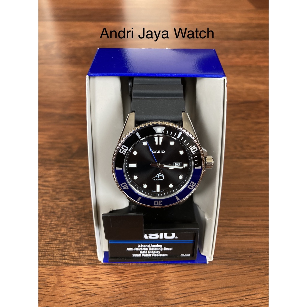 Jual Casio Marlin Duro MDV-106B-1A1VCF Diver 200M BATMAN Rubber ...